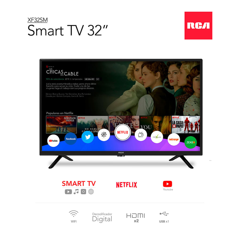 Smart Tv Rca Led 32" Hd Xf32sm - Masonline - Más Online