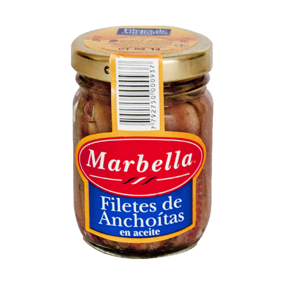 Filetes Anchoa En Aceite Marbella 90gr - Masonline - Más Online