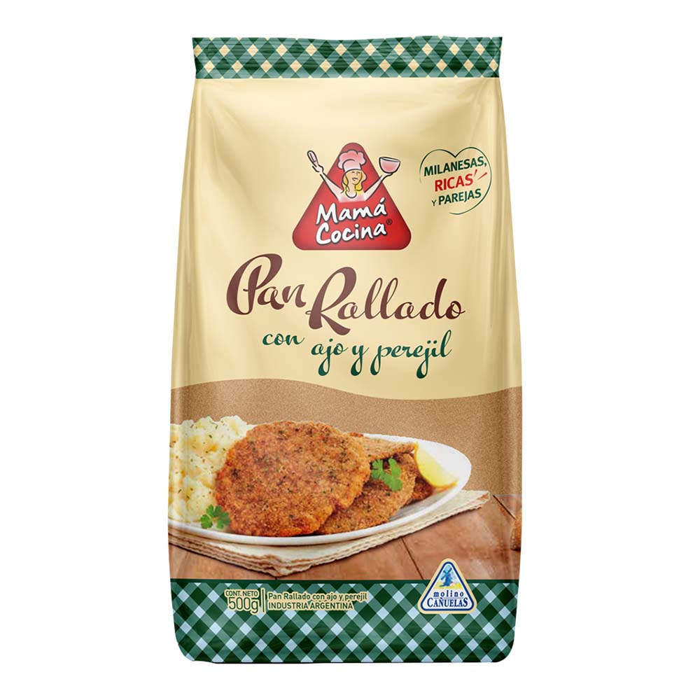 Pan Rallado Mama Cocina Con Ajo Y Perejil 500g - Masonline - Más Online