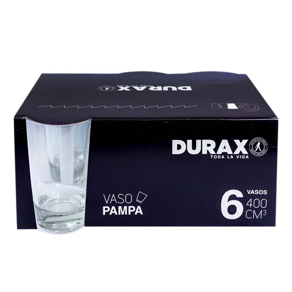 Pack Vasos Durax X6 Unidades 400 Cc Pampa - Masonline - Más Online