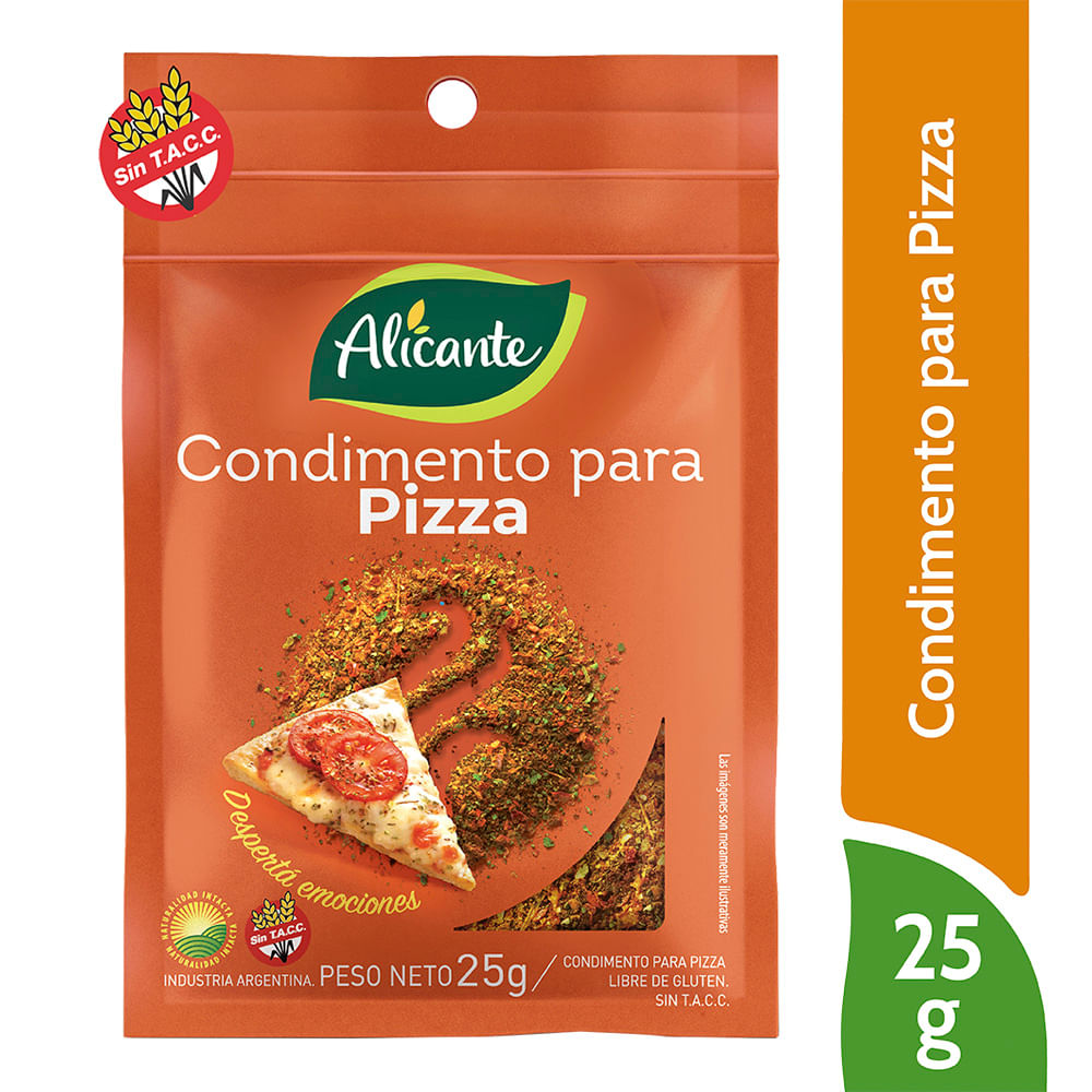 Alicante Condimento Para Pizza 25gr - Masonline - Más Online
