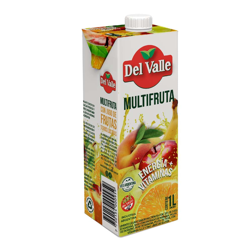 Jugo Multifruta Del Valle 1000 Cc - Masonline - Más Online
