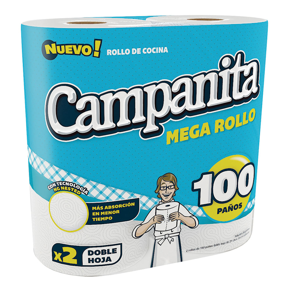 Rollo De Cocina Mega Rollo Campanita 2 Un - Masonline - Más Online