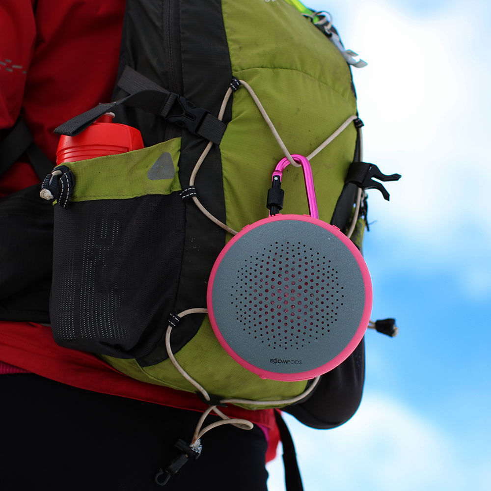 Parlante Boompod Portátil Fusion Gris Y Rosa - Masonline - Más Online