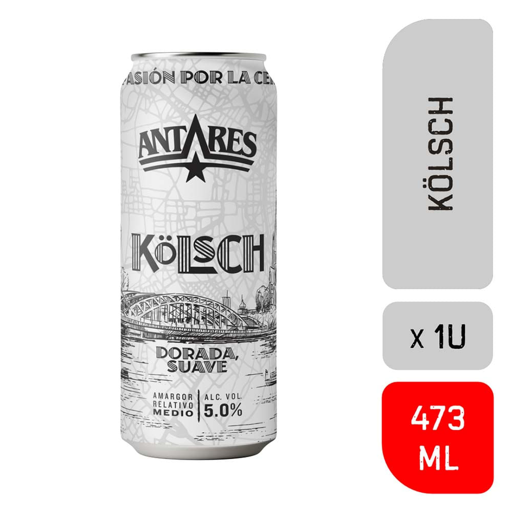 Cerveza Kolsch Lata Antares 473 Cc - Masonline - Más Online Cerveza Kolsch Lata Antares 473 Cc - Masonline - Más Online