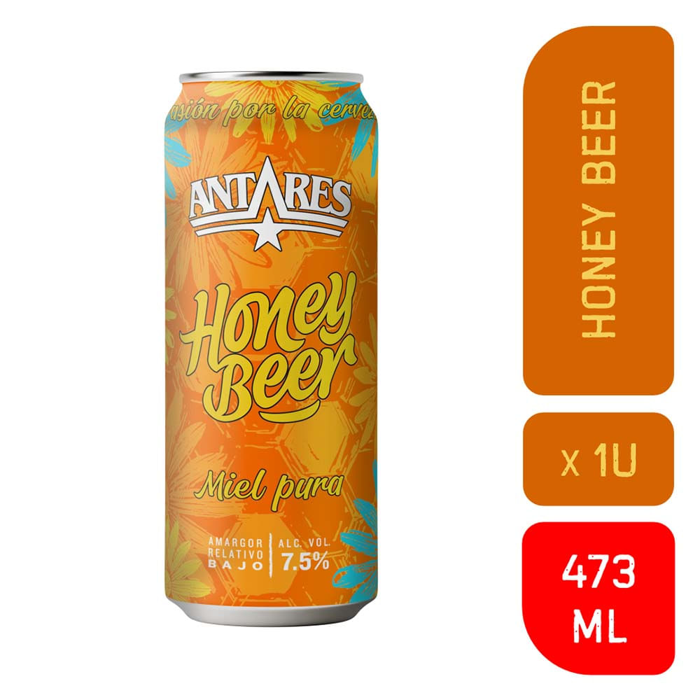 Cerveza Honey Lata Antares 473 Cc - Masonline - Más Online Cerveza Honey Lata Antares 473 Cc - Masonline - Más Online