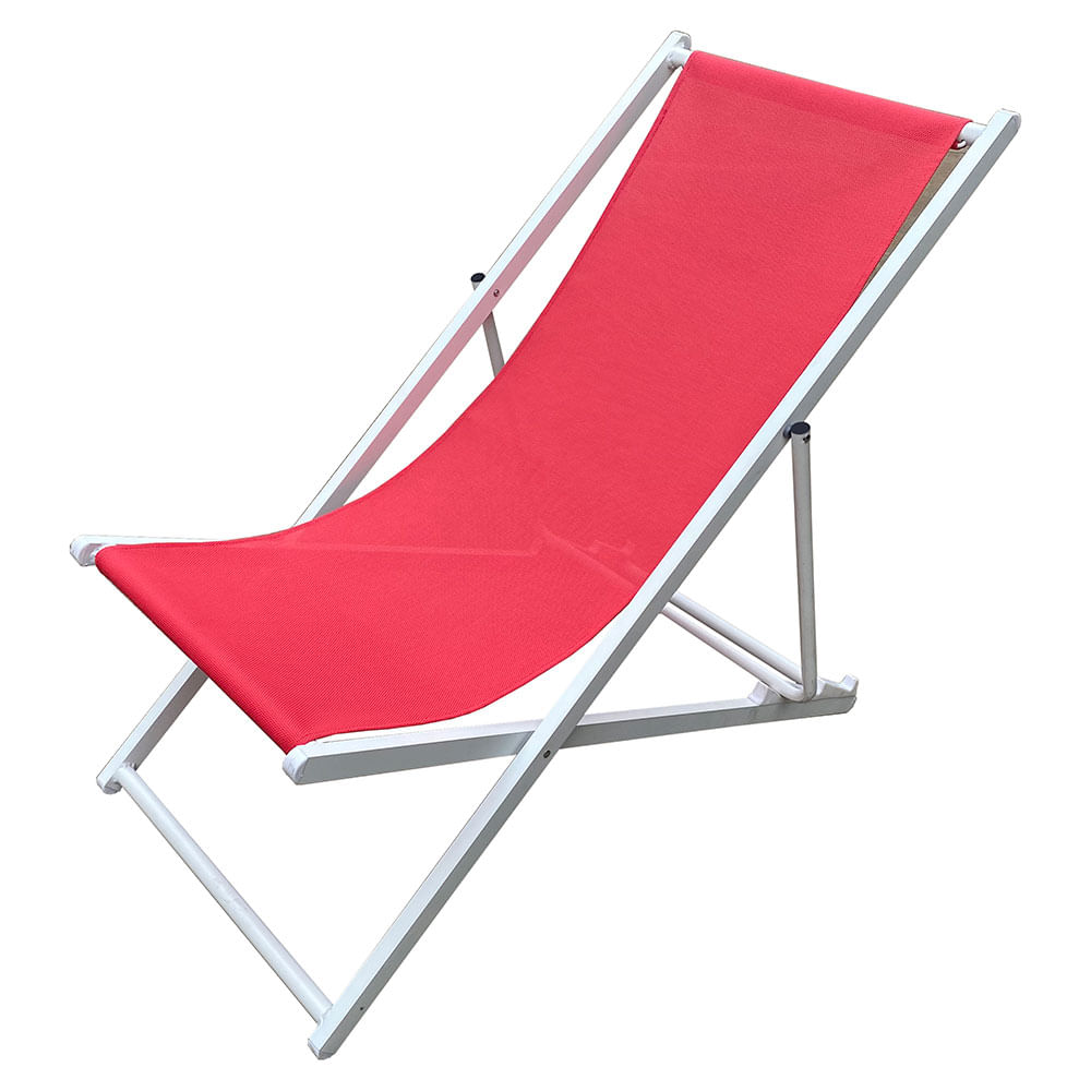 Reposera Plegable Roja - Masonline - Más Online