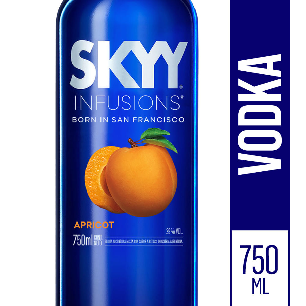 Vodka Skyy Infusions Apricot 750 Ml - Masonline - Más Online