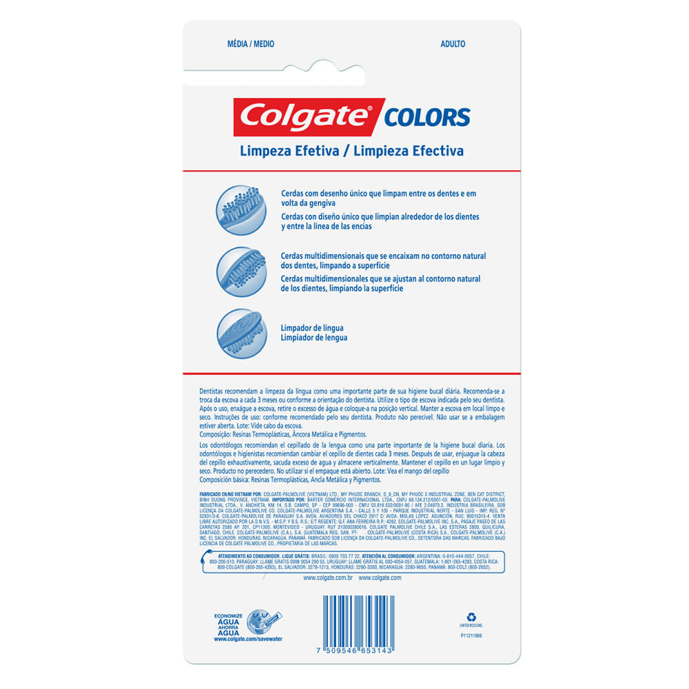 Cepillo De Dientes Colgate Colors Collection 5u - Masonline - Más Online