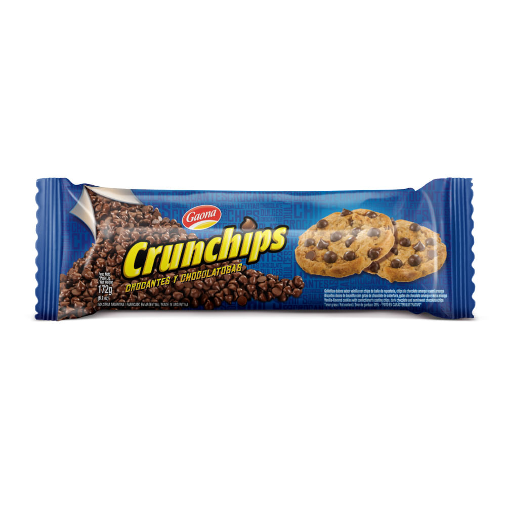 Galletitas Crunchips Gaona 172 Gr - Masonline - Más Online