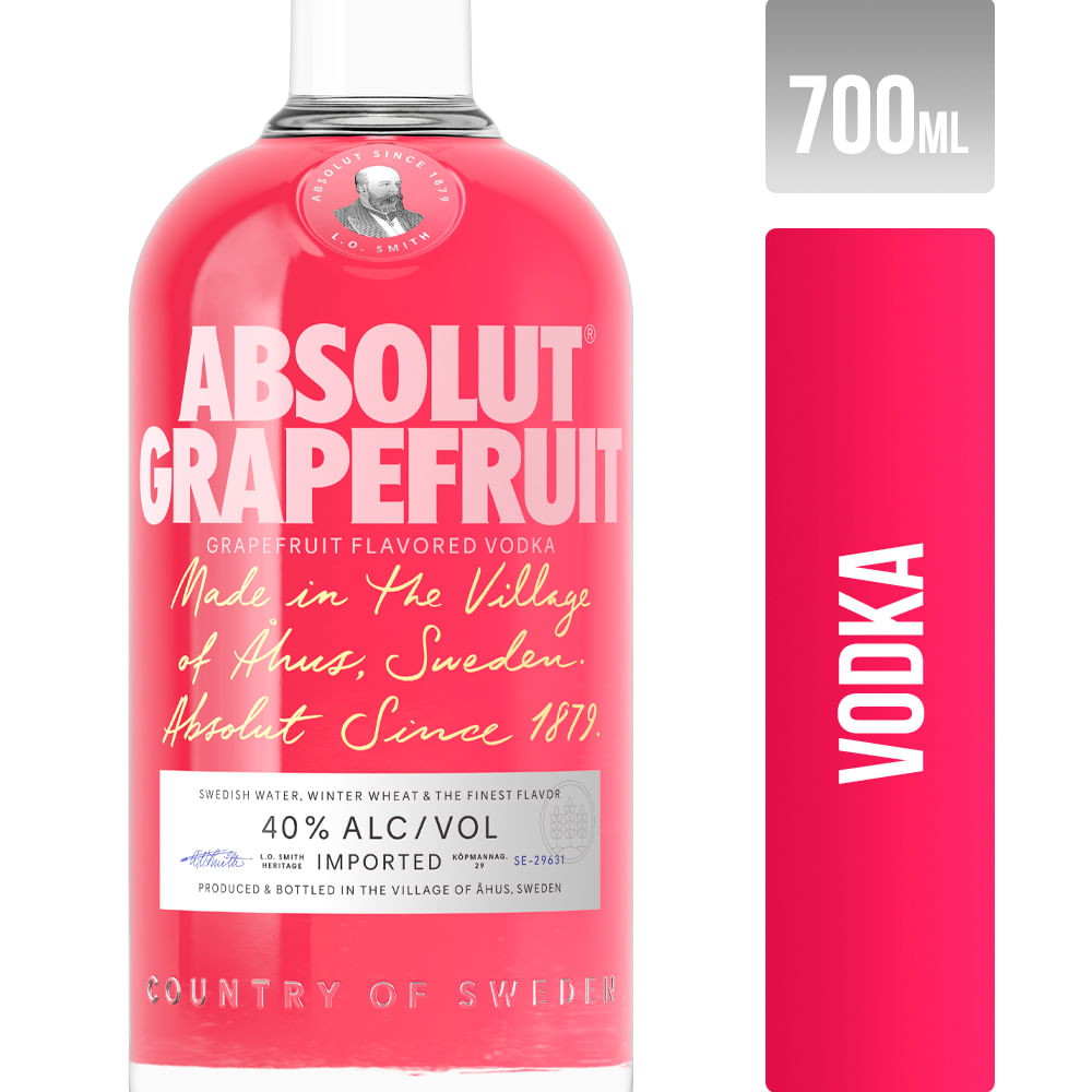 Vodka Absolut Grapefruit 700ml - Masonline - Más Online