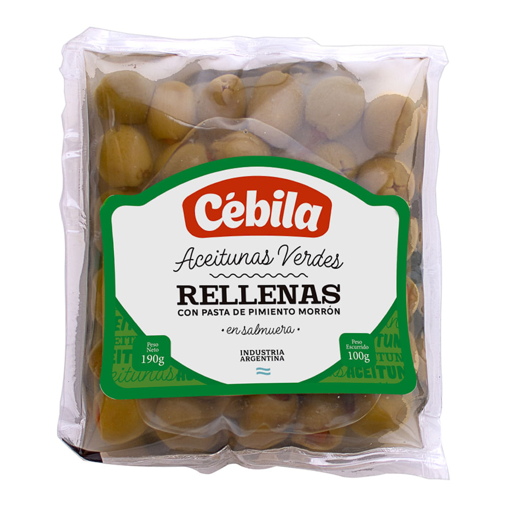 Aceitunas Cebila Rellenas Sachet 100g - Masonline - Más Online