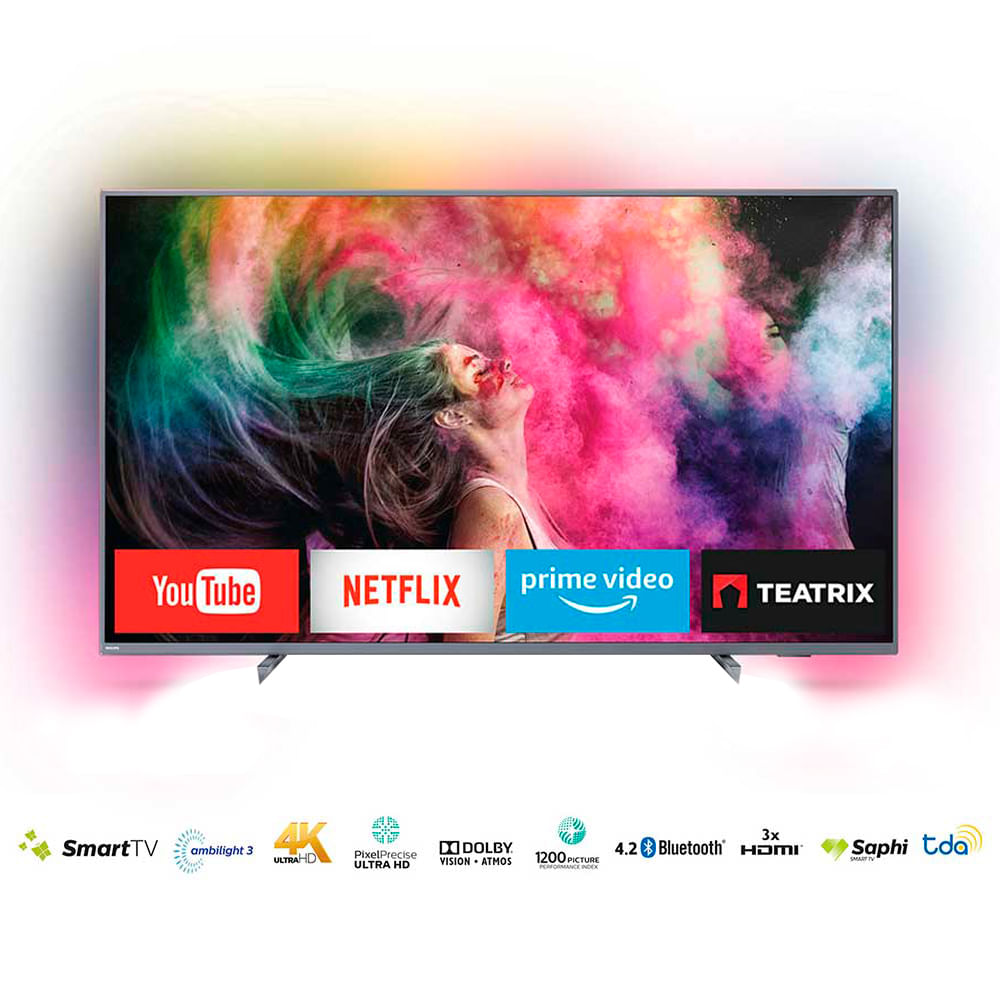 Smart Tv Philips 65" 65pud6794 Ambilight 4k - Masonline - Más Online