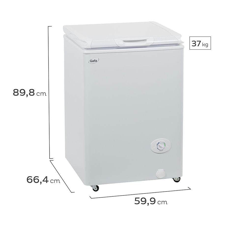 Freezer Gafa Horizontal Inverter 118l Blanco - Masonline - Más Online