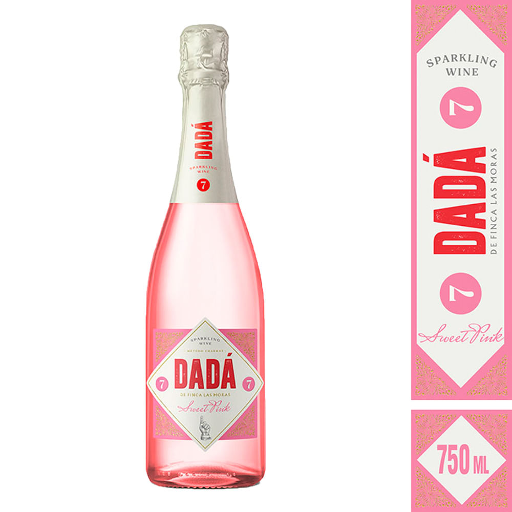 Espumante 7 Sweet Pink Dada 750ml - Masonline - Más Online