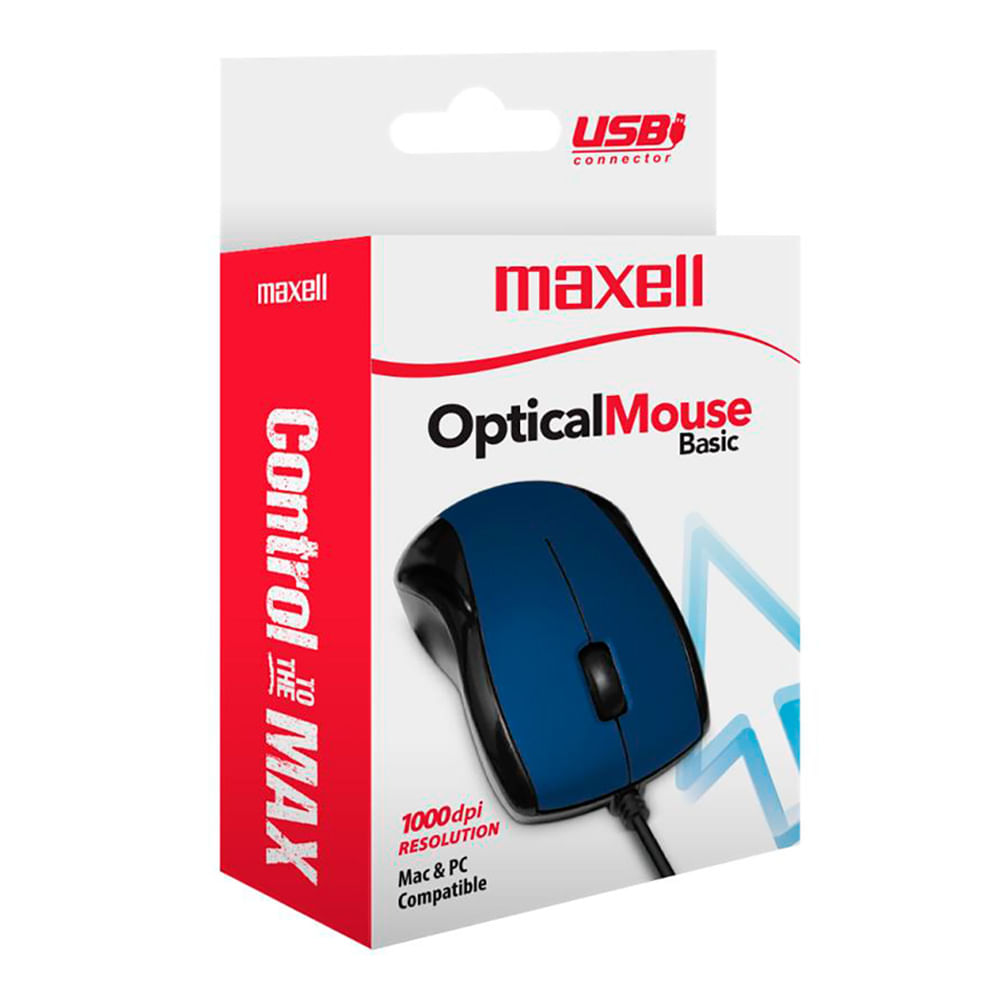 Mouse Maxell Azul 347285 - Masonline - Más Online