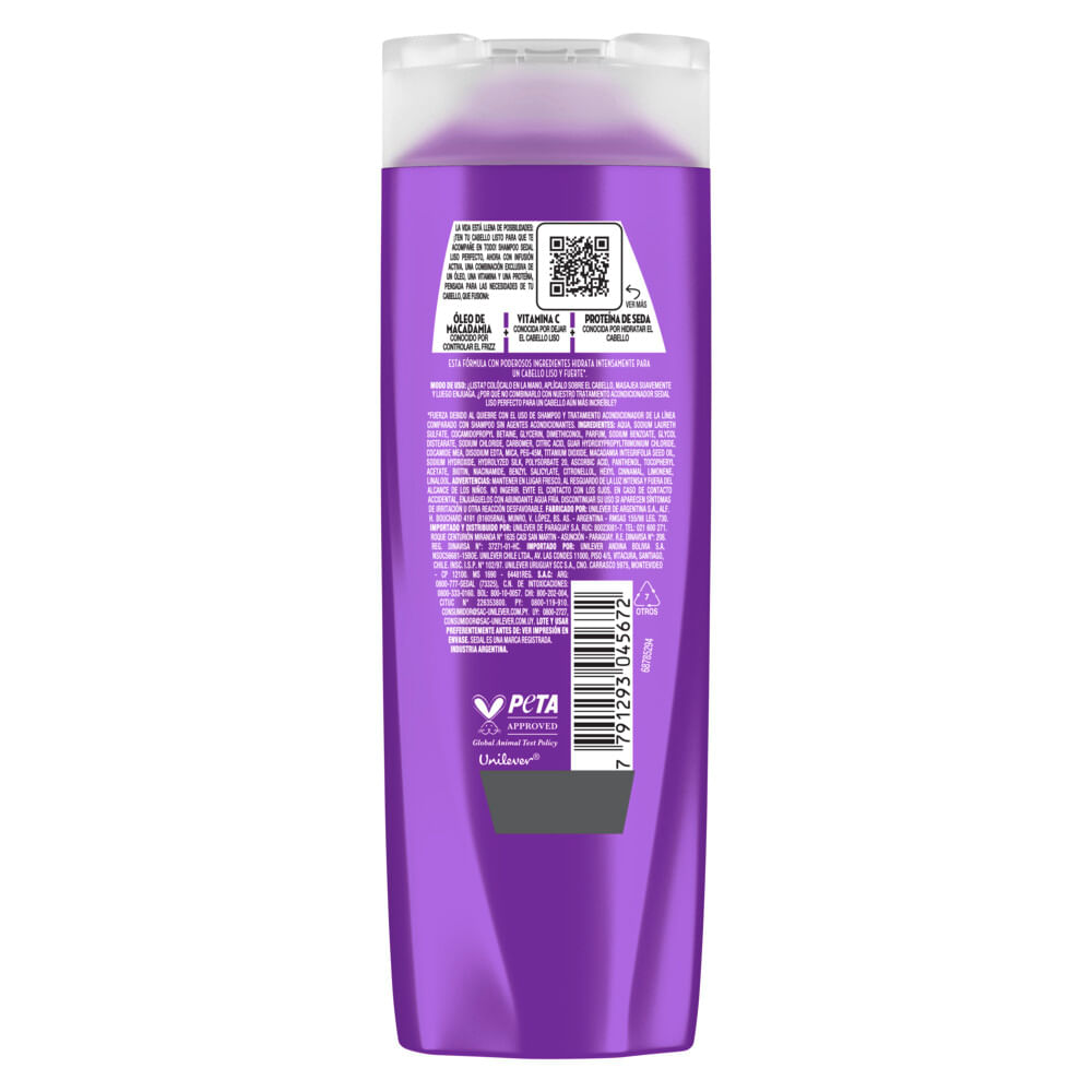 Shampoo Sedal Liso Perfecto 190ml - Masonline - Más Online