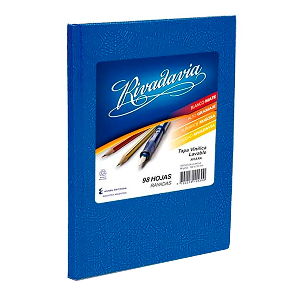 Cuaderno Rivadavia N1 Rayado 98 Hojas Azul - Masonline - Más Online
