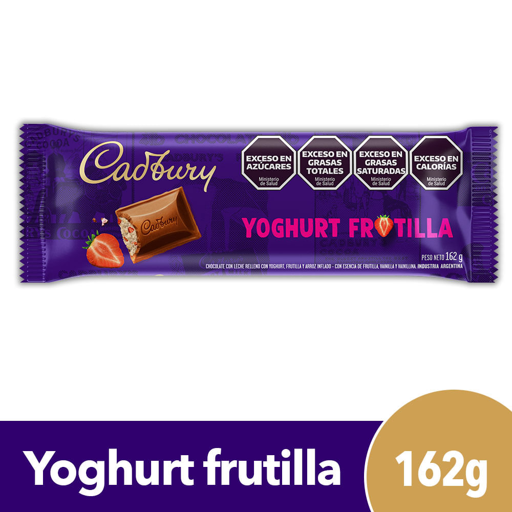 Chocolate Cadbury Relleno Yoghurt Frutilla 162 G - Masonline - Más Online