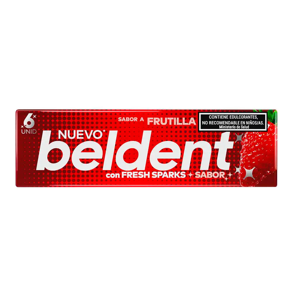Chicle Beldent Sabor Frutilla 10 G 6u - Masonline - Más Online