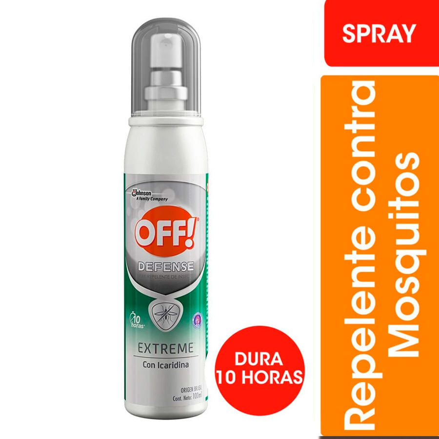 Repelente Off Defense Extreme Spray 100ml - Masonline - Más Online