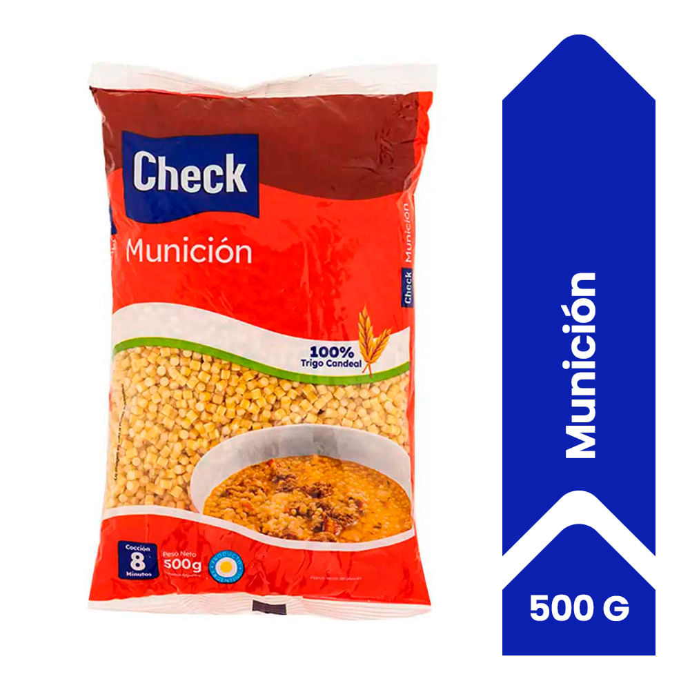 Fideos Munición Check 500 G - Masonline - Más Online