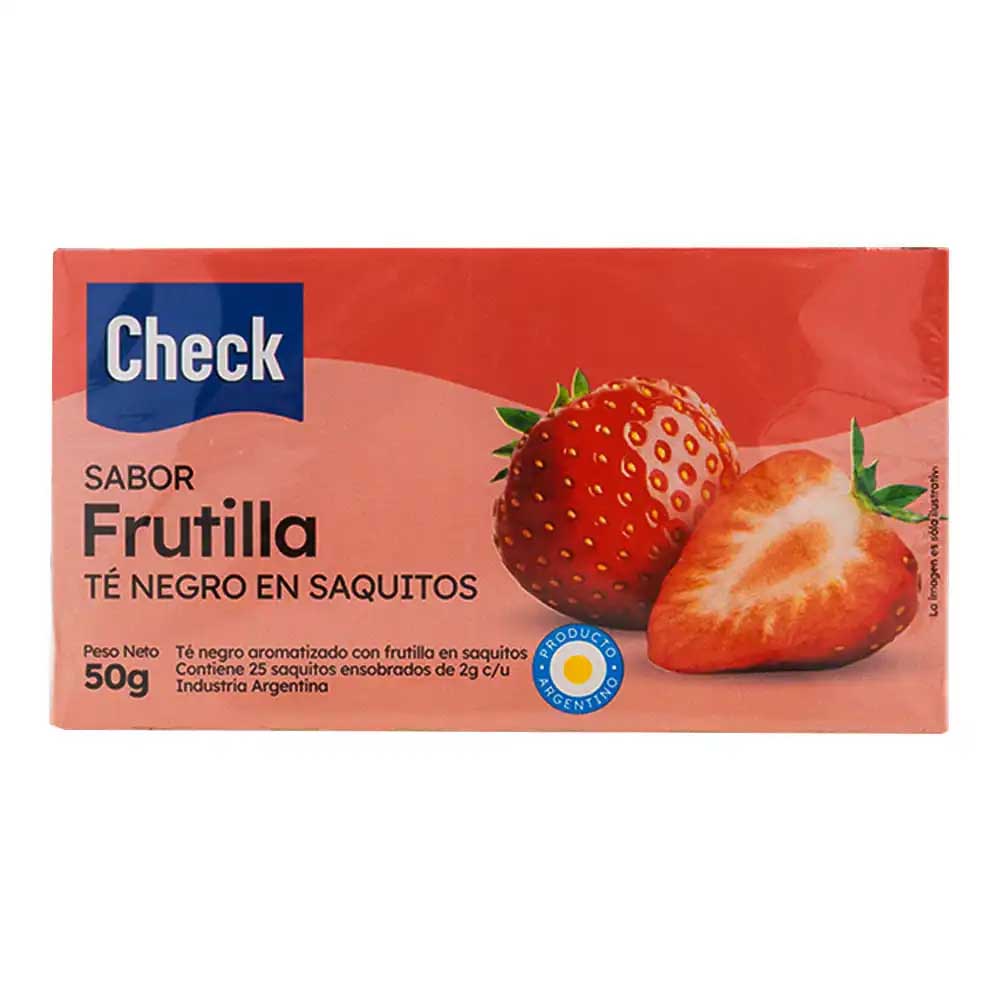 Te Check Frutilla 25 U - Masonline - Más Online