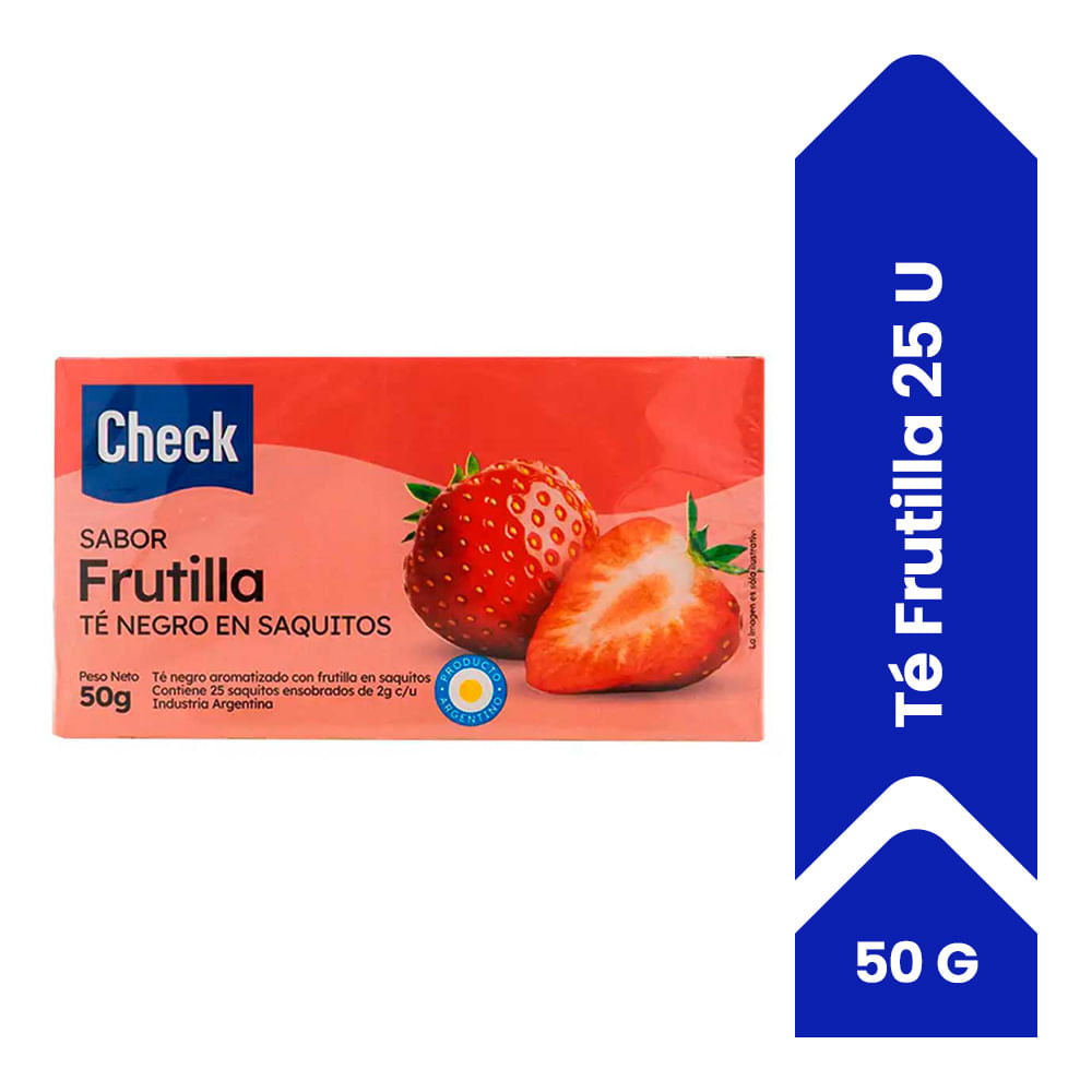 Te Check Frutilla 25un - Masonline - Más Online