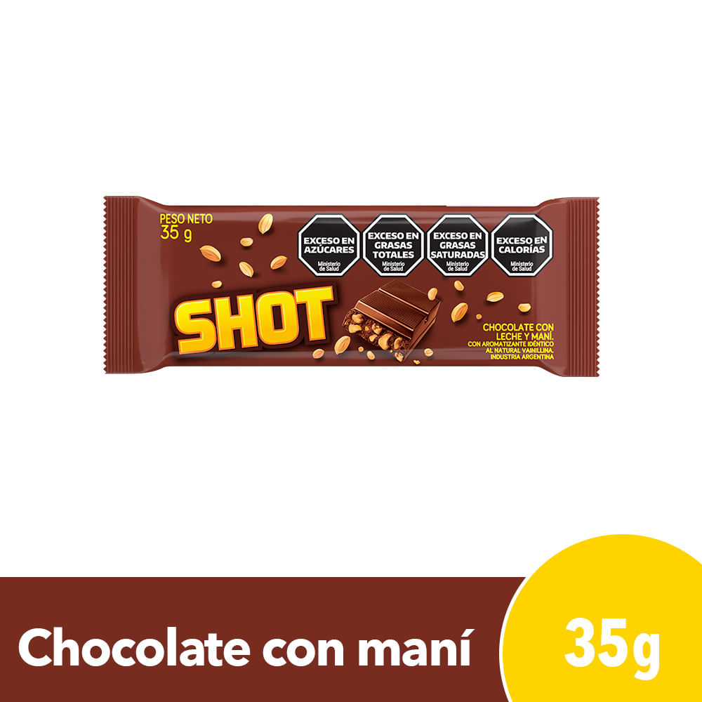 Chocolate Shot Con Maní 35 G - Masonline - Más Online