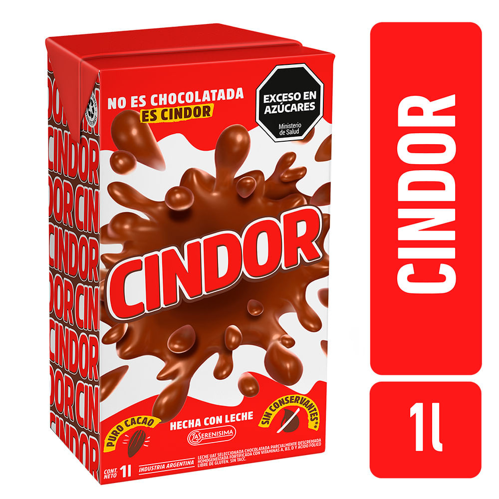 Leche Chocolatada Cindor 1 L - Masonline - Más Online