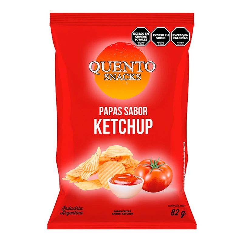 Papas Fritas Quento Sabor Ketchup 82 G - Masonline - Más Online