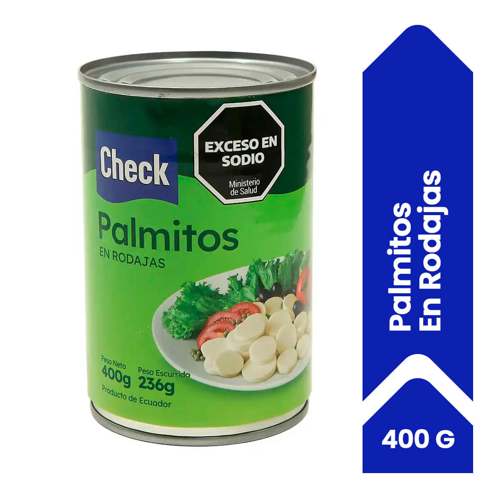 Palmitos En Rodajas Check 400 G - Masonline - Más Online