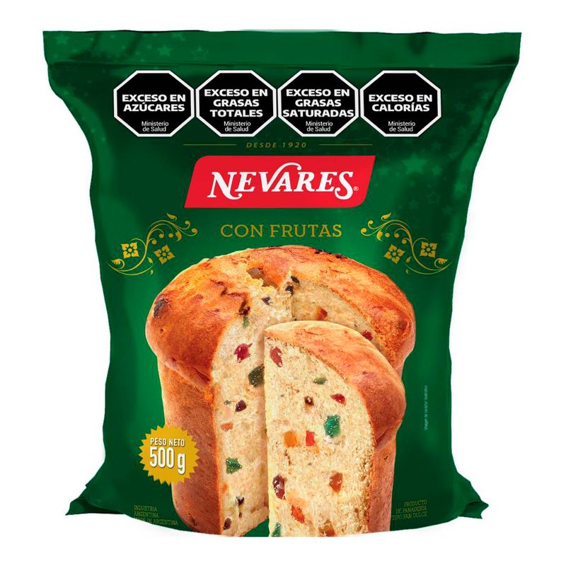 Pan Dulce Nevares Con Frutas 500 G - Masonline - Más Online