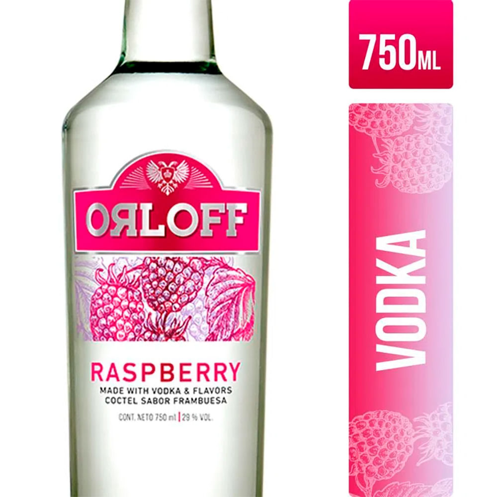 Vodka Orloff Raspberry 750 Ml - Masonline - Más Online