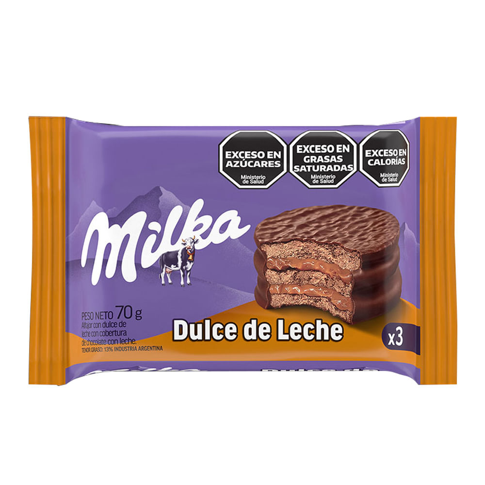 Alfajor Triple Milka Dulce De Leche 70 G - Masonline - Más Online