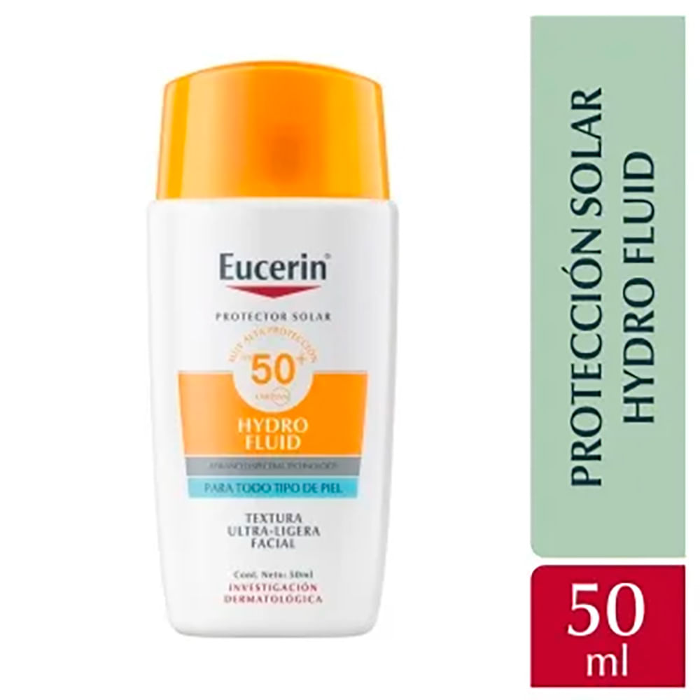 Protector Solar Eucerin Sun Hydro Fluid 50ml - Masonline - Más Online