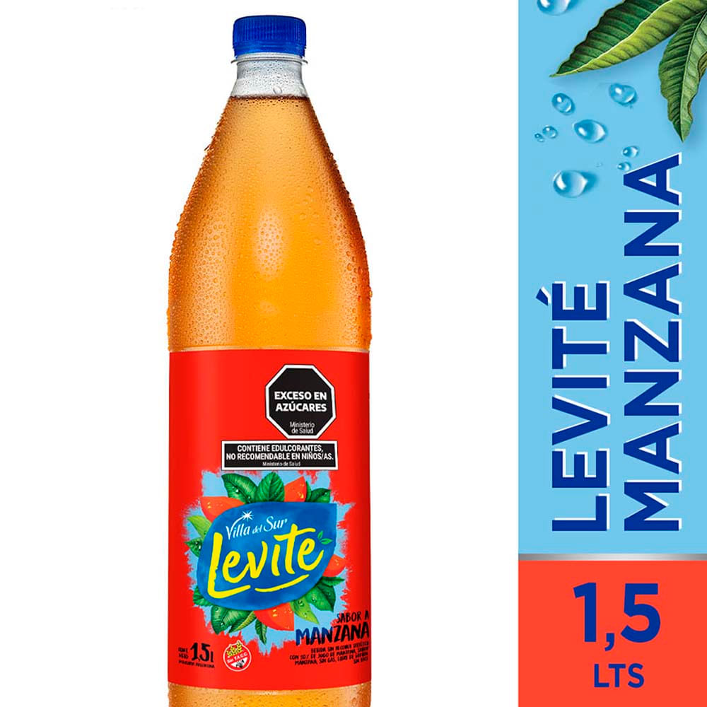 Agua Saborizada Levite Sabor Manzana 1,5 L - Masonline - Más Online
