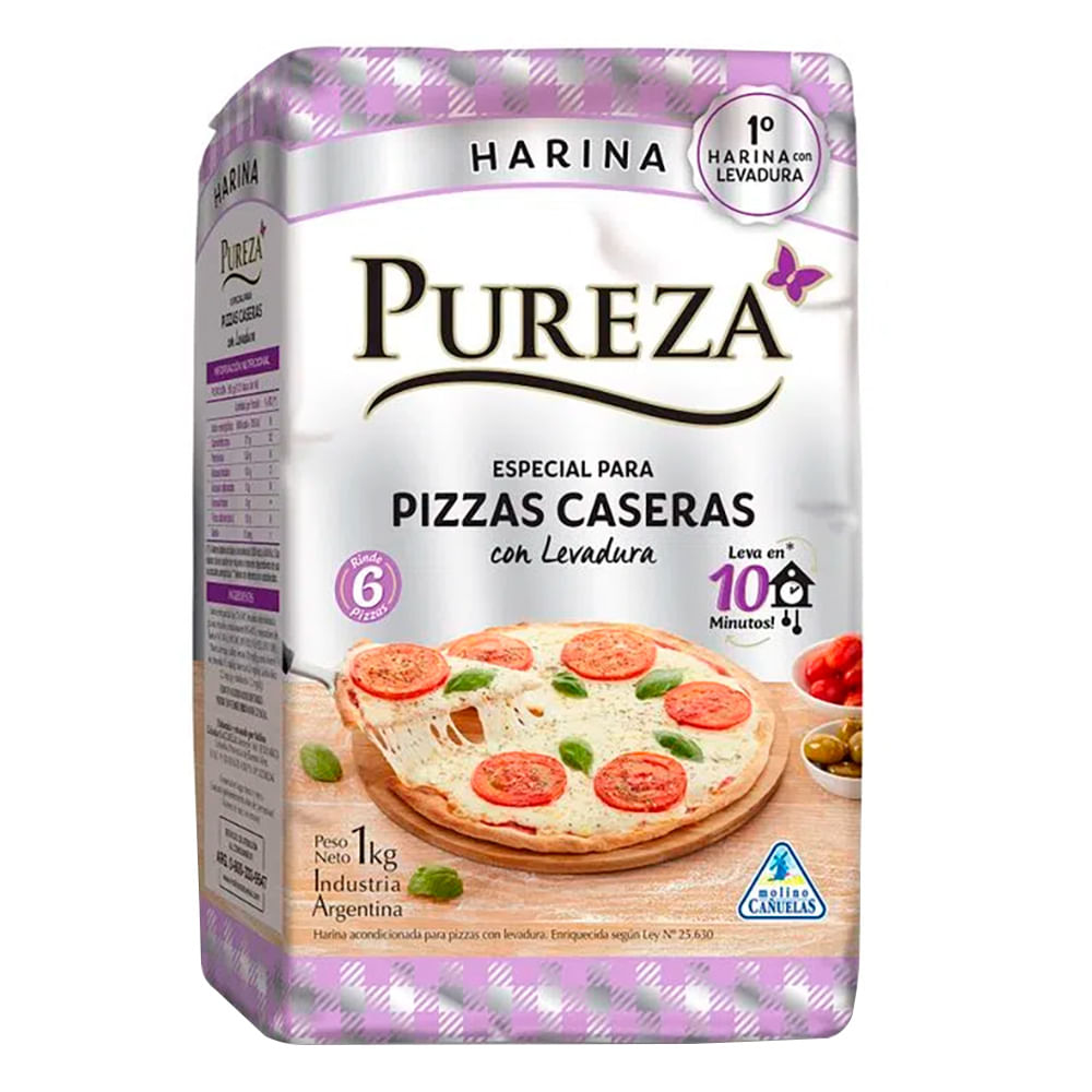 Harina Pureza Especial Para Pizzas Caseras 1 Kg - Masonline - Más Online