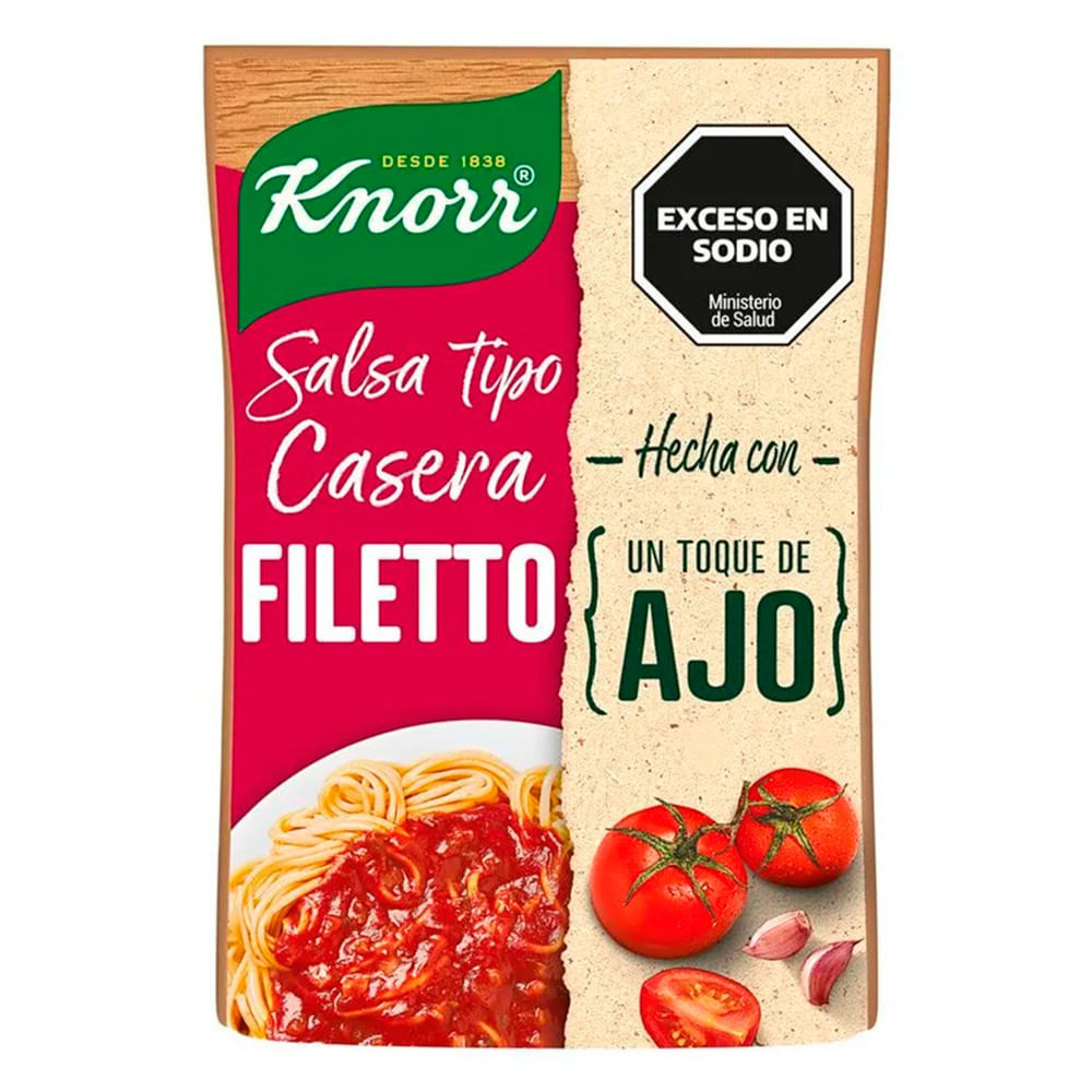 Salsa Knorr Tipo Casera Fileto 340 G - Masonline - Más Online
