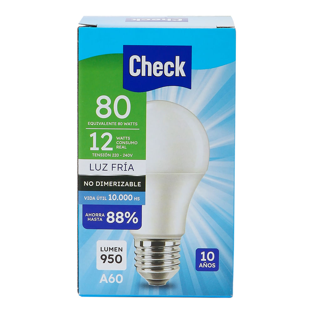 Lampara Led Check 12w Fria - Masonline - Más Online