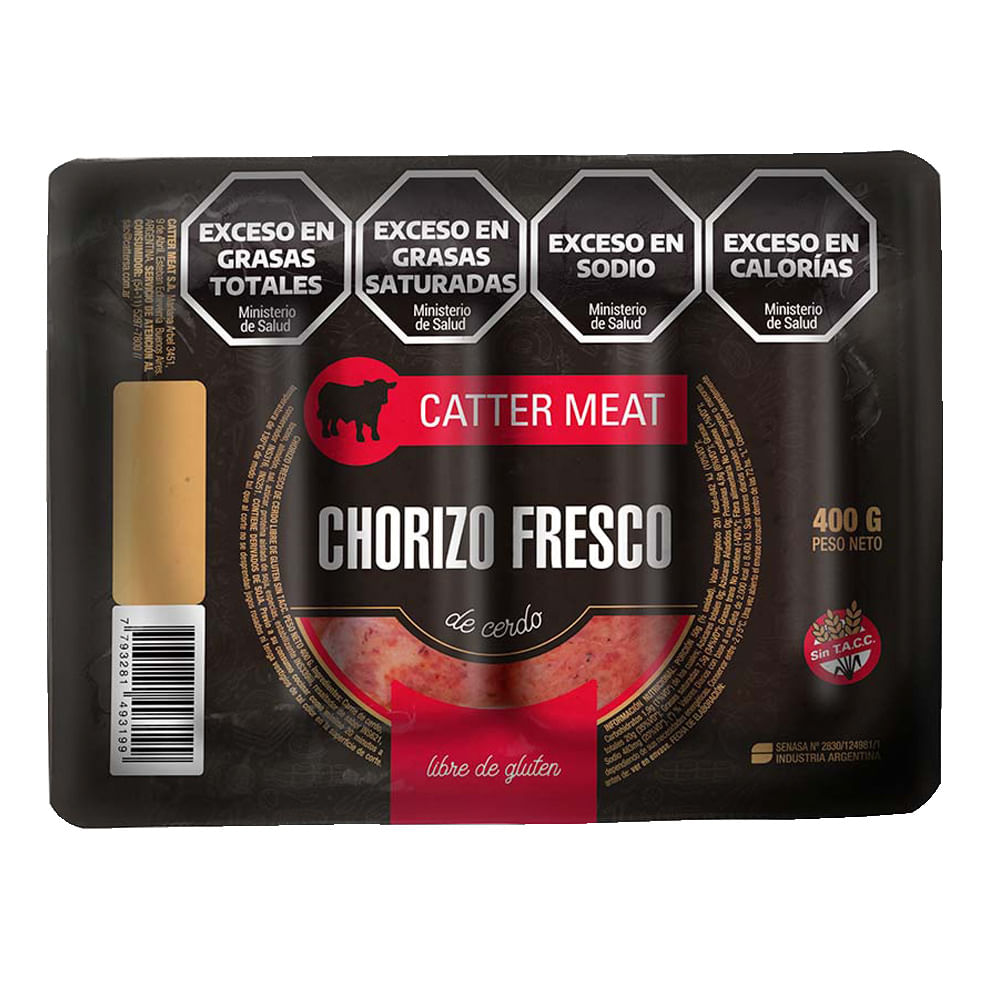 Chorizo Fresco De Cerdo Catter Meat 400 G - Masonline - Más Online Chorizo Fresco De Cerdo Catter Meat 400 G - Masonline - Más Online